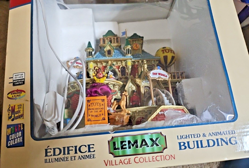Lemax toy World store house village animated Building Toy World ...