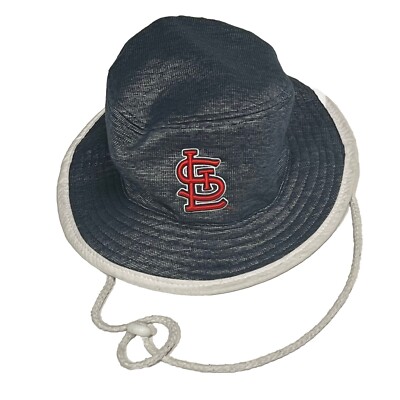 St. Louis Cardinals MLB Baseball Bucket Hat Blue Denim Sun Hat Size ...