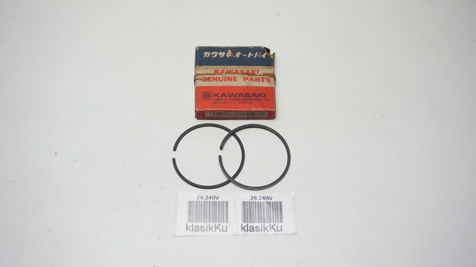 Kawasaki GTO 110 KH110 KH 110 Piston Anello Oversize 0.50 Nos Genuine ...