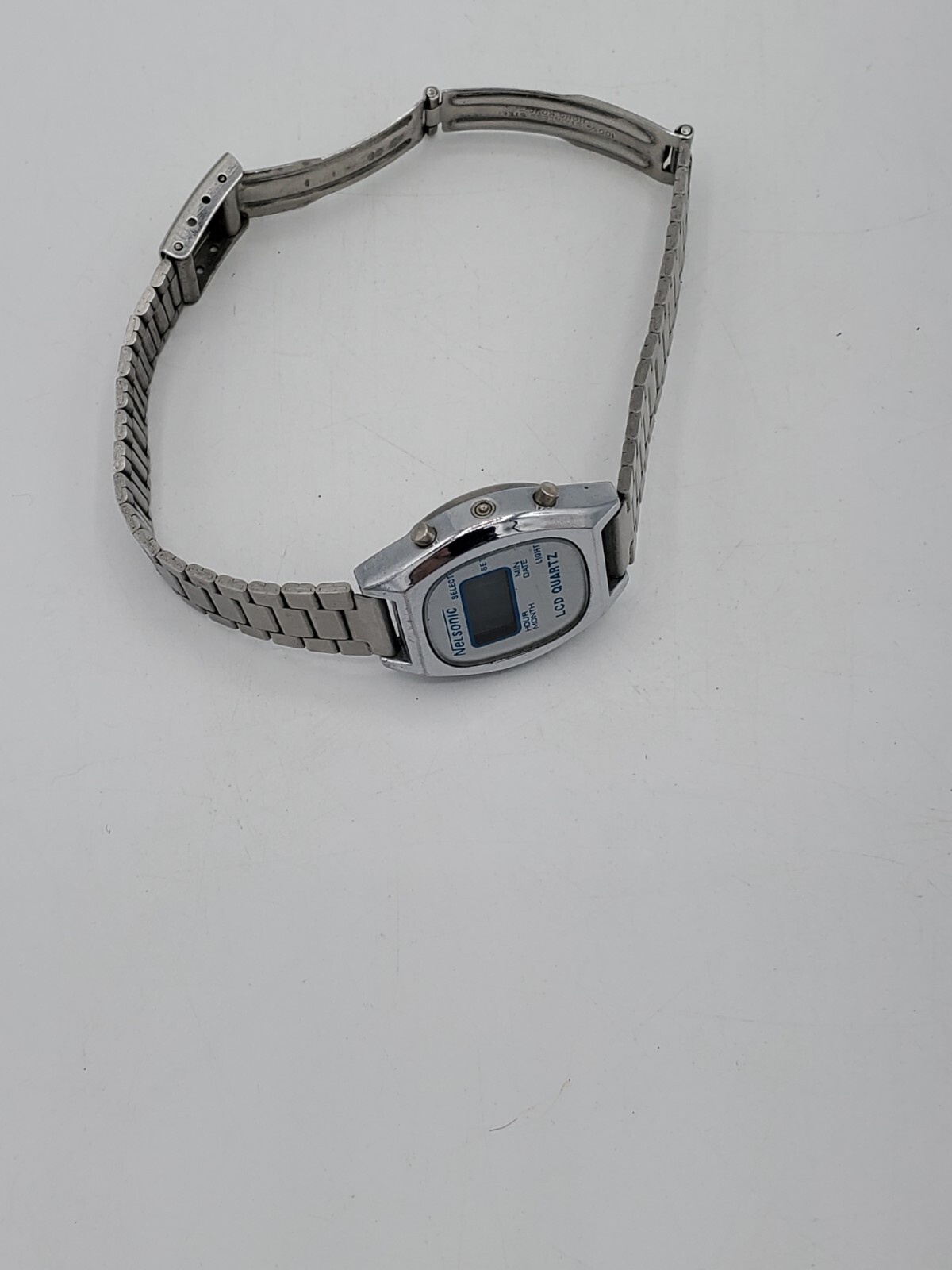Nelsonic LCD Quartz watch With New Battery Shows Some Wear Works Well ...