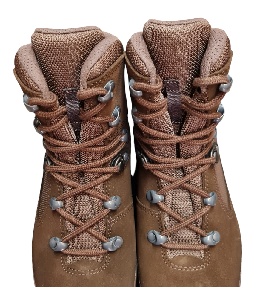 NEW Haix British Army Issue Brown Leather Suede Combat Tactical Boots ...