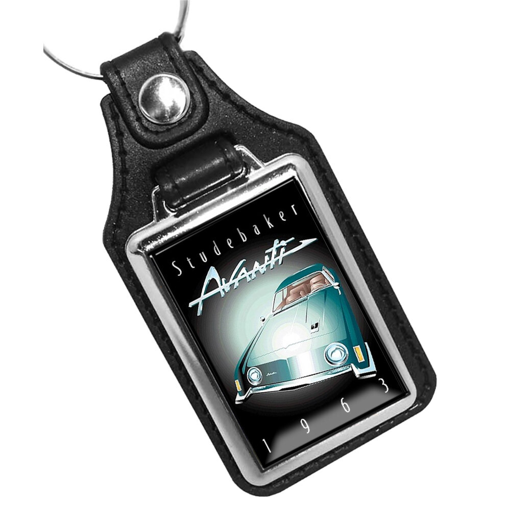 1963 Studebaker Avanti Brochure Design Key Chain Key FOB Key Ring | eBay