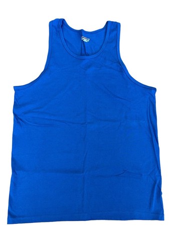 Vintage Men’s Jerzees Blue Tank Top Size M | eBay