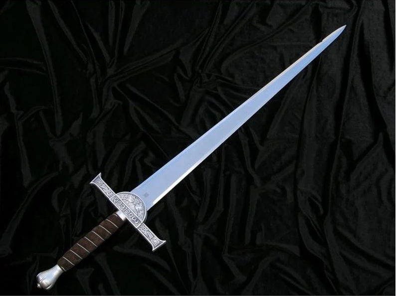 40" Scottish Highlander Connor Macleod Broad Sword with Leather Sheath ...