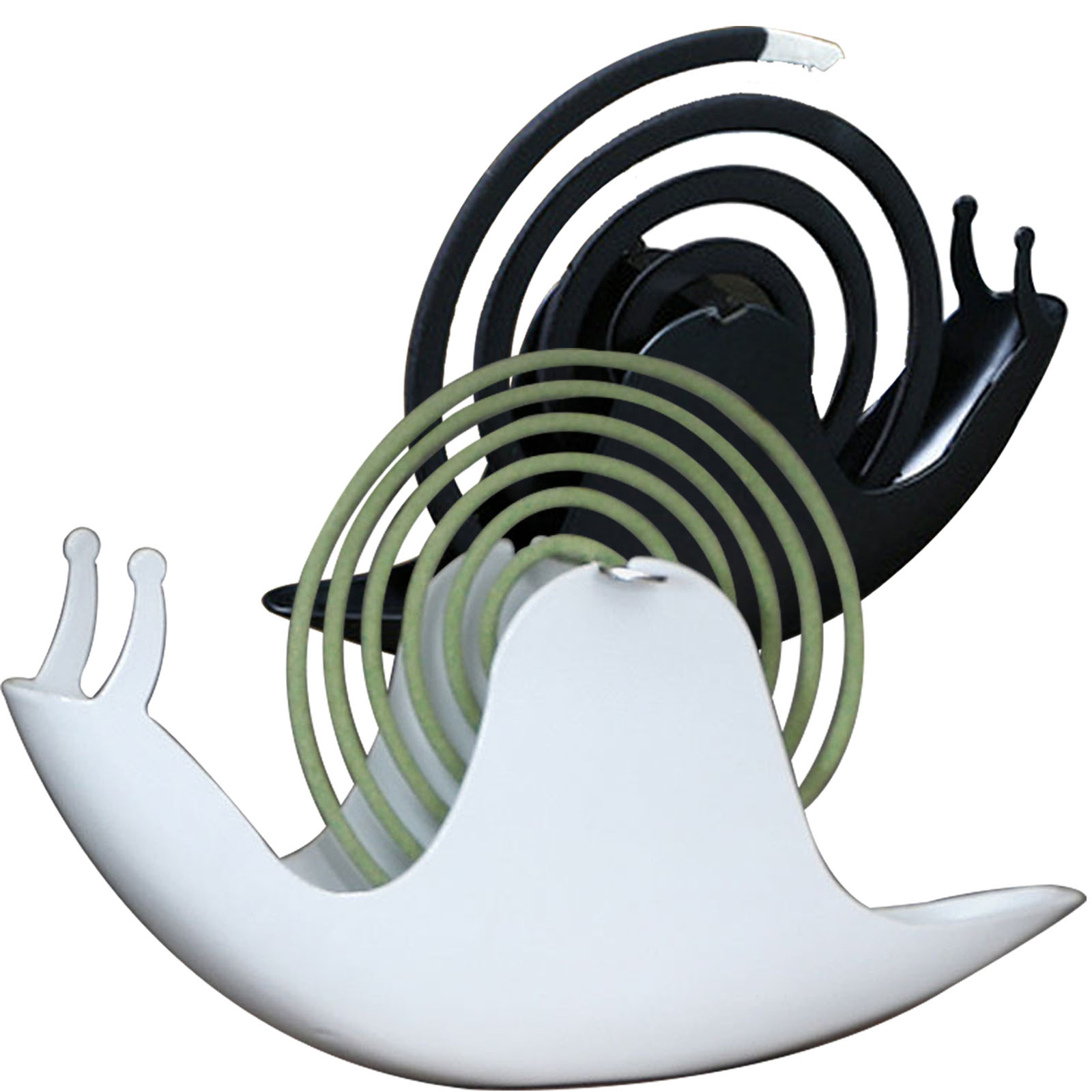 Mosquito Coil Holder Easy To Use Iron Art Incense Burner Safety Snail ...