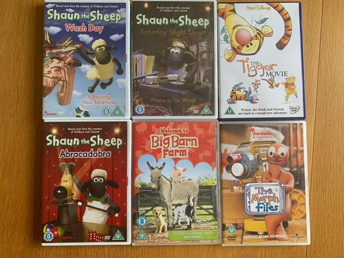 Kids 6 x DVD bundle Shaun the Sheep, Big Barn Farm, Morph & The Tigger ...