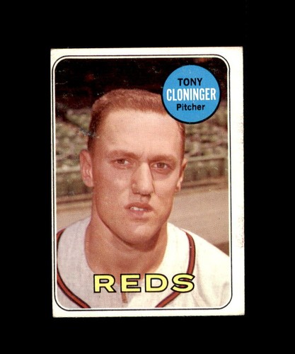 1969 TOPPS BASEBALL CARD CINCINNATI REDS #492 TONY CLONINGER | eBay