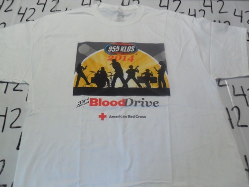 XL NWOT KLOS 95.5 2014 33rd Annual Blood Drive T Shirt | eBay