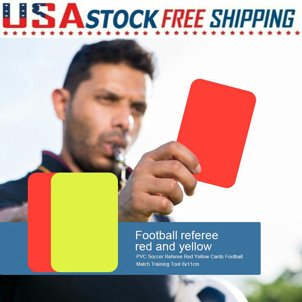 Professional Soccer Referee Wallet Football Red card Yellow Card Pencil ...