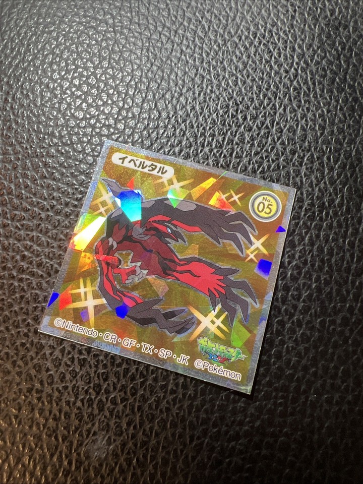 Yveltal Pokemon Wafer Chocolate Seal Sticker Lotte AB3 Japanese US ...