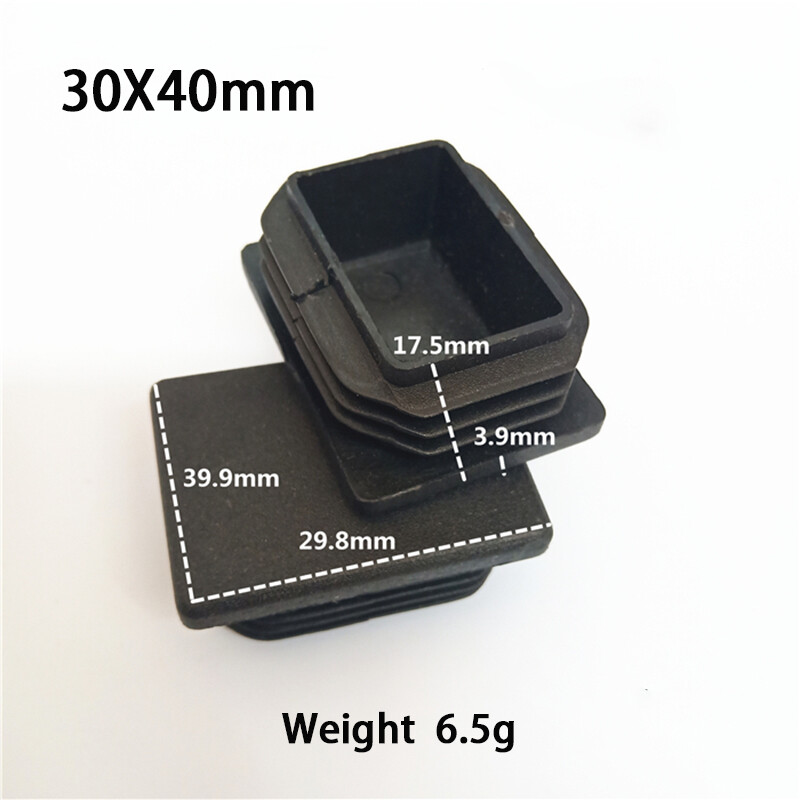 Square Plastic End Caps Tube Inserts Bungs Blanking Plugs AntiScratch ...