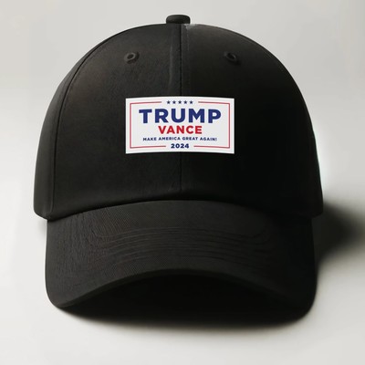 10 dz Donald Trump JD Vance Black Baseball Cap Presidential Election ...