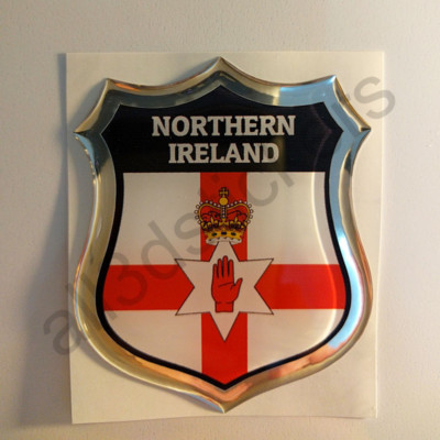 Sticker Northern Ireland Emblem 3D Resin Domed Gel Northern Ireland ...
