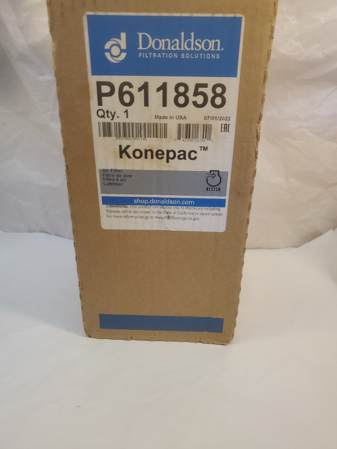 Donaldson P611858 Air Filter Primary Konepac for sale online | eBay
