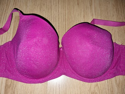 BNWOT Gorgous pink shimmer GEORGE padded Underwired bra size 40E | eBay UK
