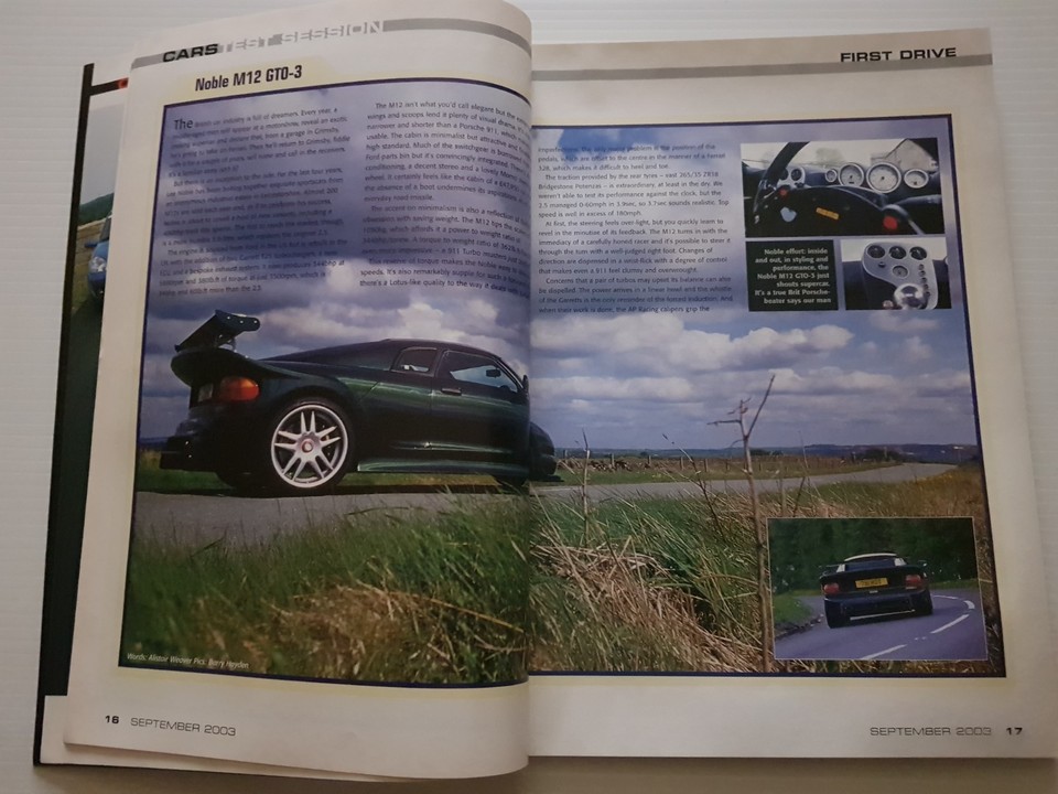 Cars and Car Conversions Magazine September 2003 Noble M12 Focus WRC ...