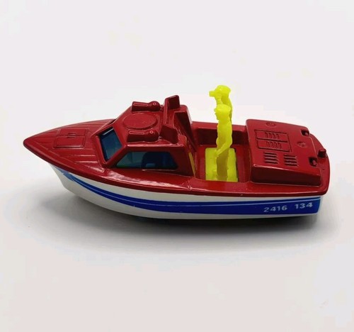 Vintage Matchbox Police Launch Boat Red Emergency Rescue 5-pack ...