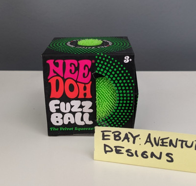 Nee Doh Needoh Fuzz Ball Velvet Squeeze Stress Fidget Sensory Toy ...