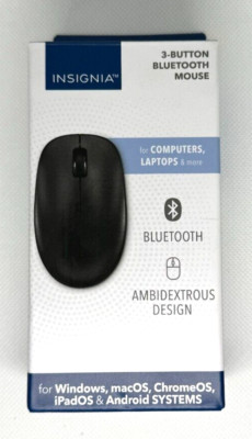 Insignia 3-Button Bluetooth Mouse - NS-PM3NK3B24 | eBay