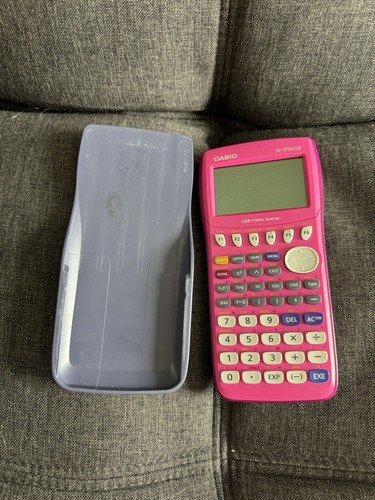 Casio FX-9750GII Pink Graphic Graphing Calculator With Cover Tested ...