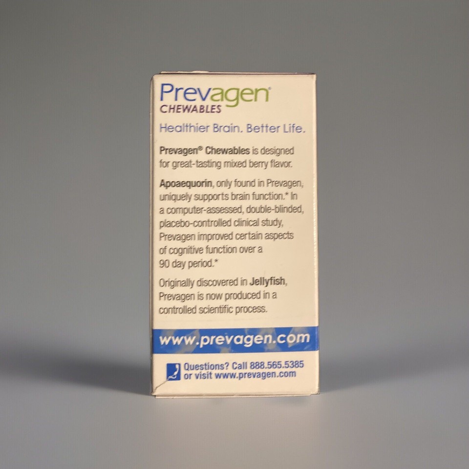 Prevagen Improves Memory Regular Strength Mixed Berry Chewable tablets ...