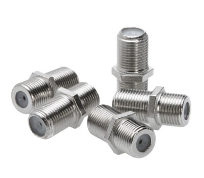 RG6 RG59 Female to Female Coax Coupler 1 GHz F-Type F81 Barrel Coax ...