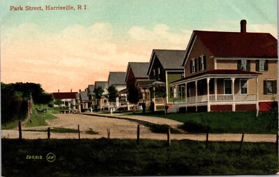 Harrisville Rhode Island Park Street Postcard | eBay