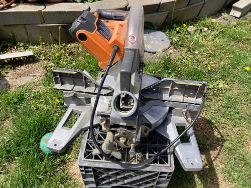 RIDGID R4113 15 Amp 10 in. Dual Miter Saw with LED Cut Line no dust bag ...