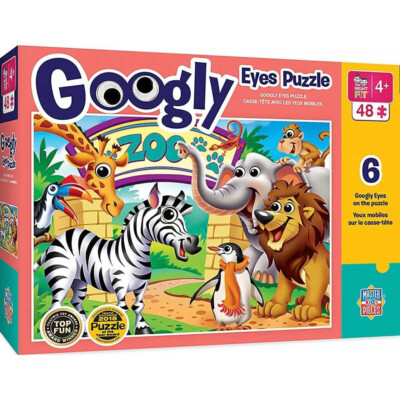 Googly Eye Right Fit - Zoo Animals 48 Piece Jigsaw Puzzle | eBay