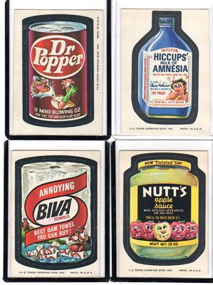 1974 Topps Wacky Packages LOT Dr Popper Hiccups' Biva Nutt's (4) | eBay