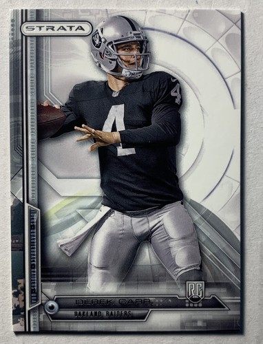 2014 Topps Strata Derek Carr Rookie Card RC #124 Raiders | eBay