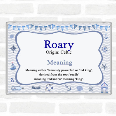 Roary Name Meaning Jumbo Fridge Magnet Nautical | eBay UK