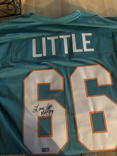 Larry Little Miami Dolphins Signed Custom Jersey Tristar Authenticated ...