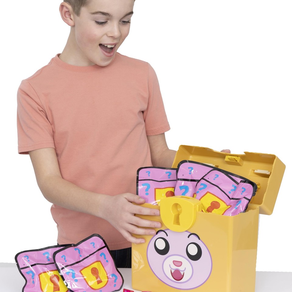 Lankybox Mystery Lock Box Mystery Surprise Giant Blind Box, 16 Fun ...