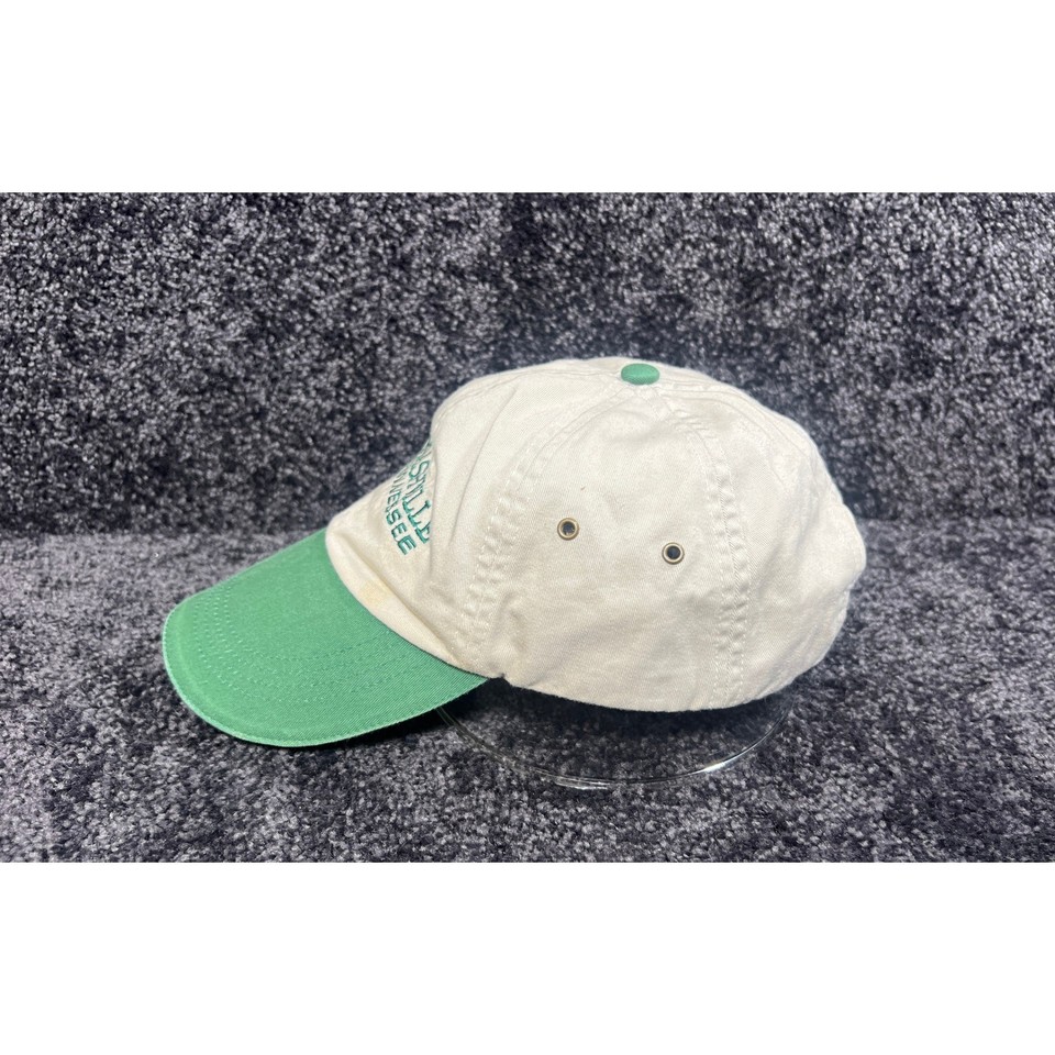 Nashville Tennessee Baseball Cap Hat Adjustable Green and Beige | eBay