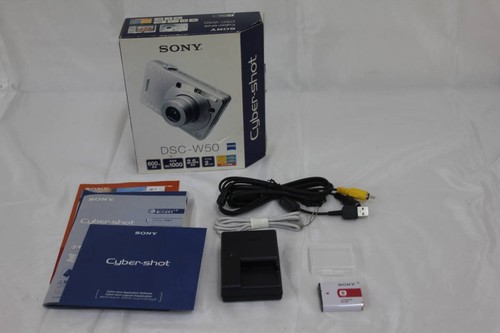 Sony Cyber-Shot DSC-W50 Digital Camera 6MP 3x Zoom Original Box ...