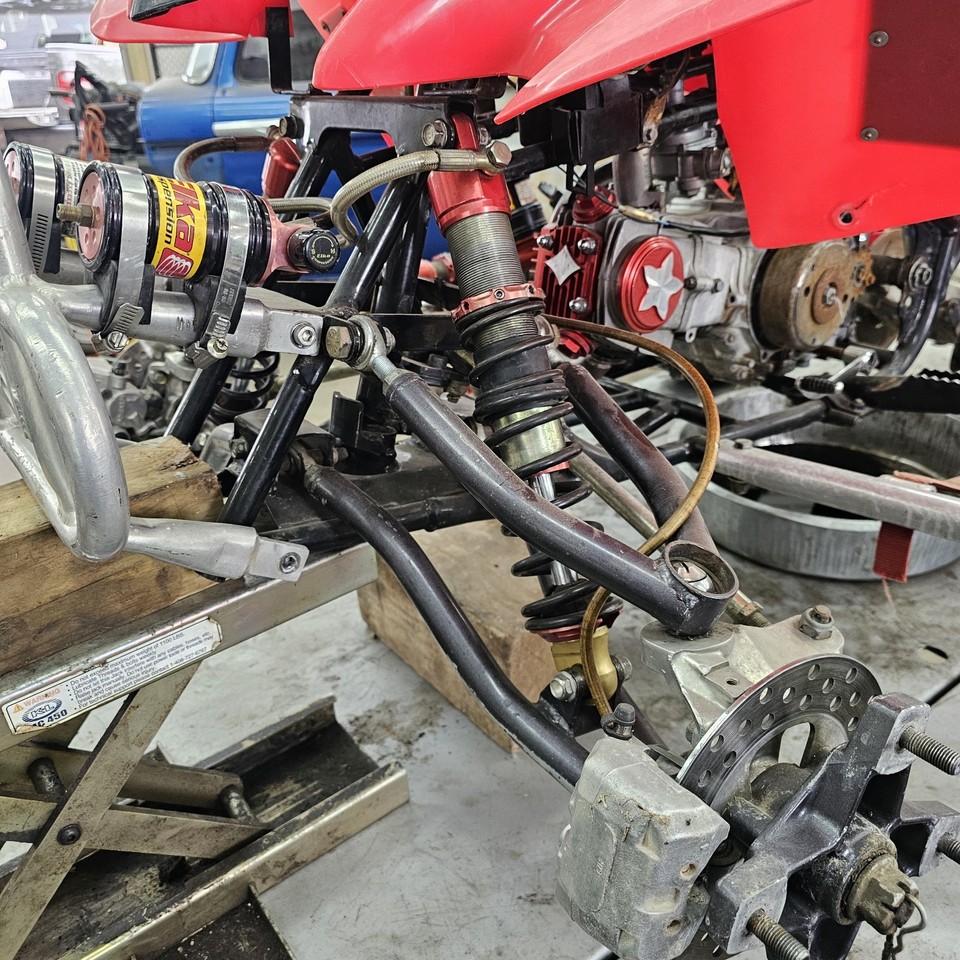 Honda TRX 90 KOQ Dual A-Arm & Disc Brake Conversion ELKA Long Travel ...