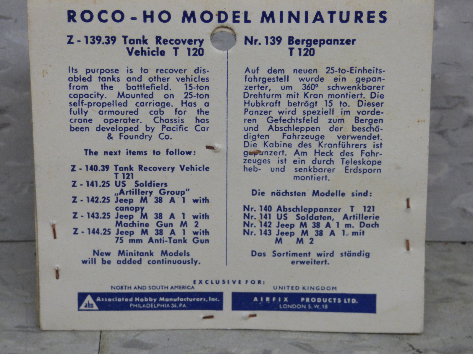 Roco Minitanks / Herpa (NEW) Modern US T-120 Tank Recovery Vehicle Lot ...