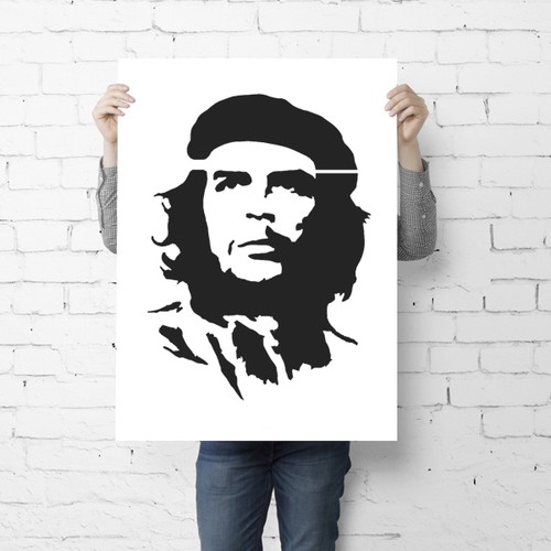 Banksy Che Guevara Stencil Graffiti style replica wall painting - Ideal ...