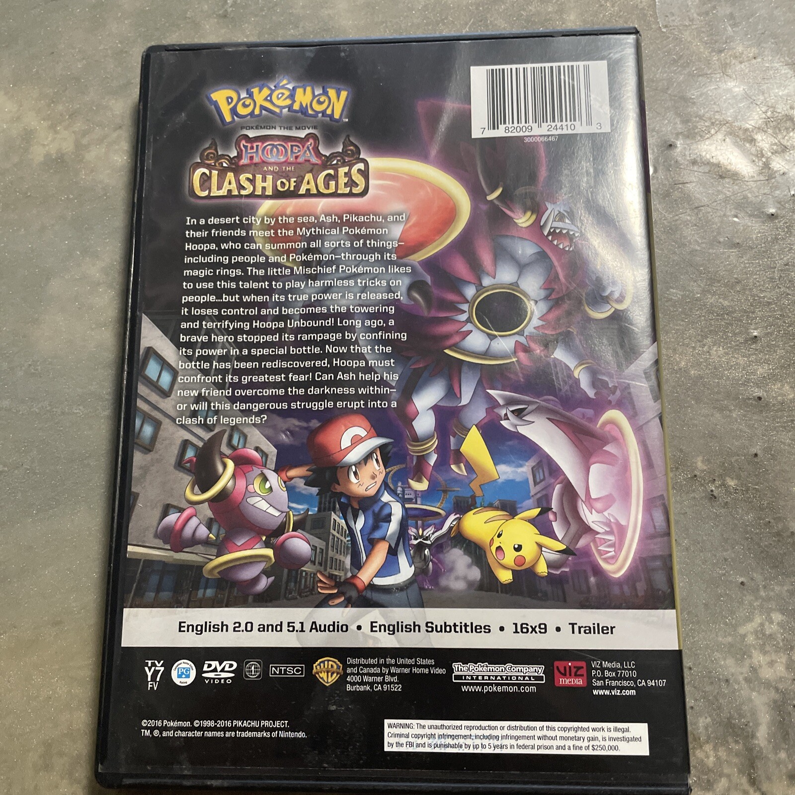 Pokemon the Movie: Hoopa and the Clash of Ages (DVD, 2015) 782009244103 ...