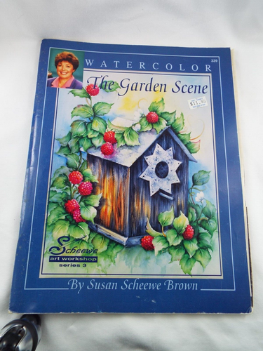 Watercolor Painting Book Susan Scheewe Brown "The Garden Scene" 95 ...