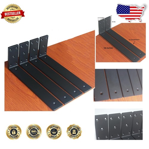 Rustic Heavy Duty Countertop Support Brackets - Pack of 4, Max Weight ...