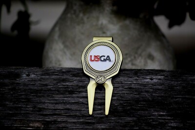 USGA Ball Marker & Shorty Ahead Divot Tool - Beautiful | eBay