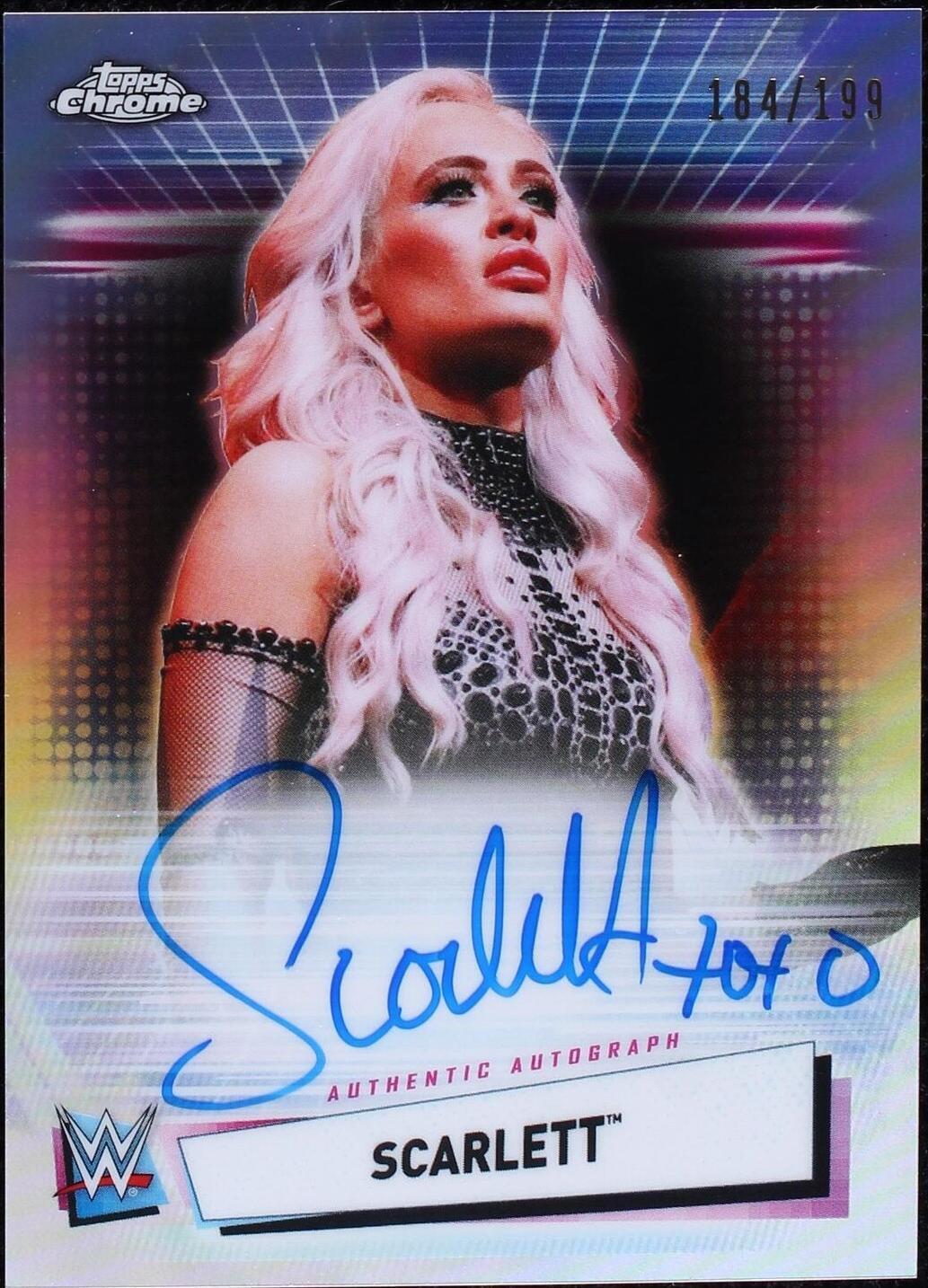 2021 Topps Chrome WWE - Autographs Scarlett #A-SC /199 (AU) for sale ...