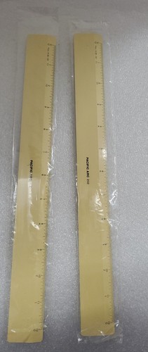 2 Pacific Arc 202,12 Inch Ruler. Scale: flat, opposite bevel - 1/32nd ...