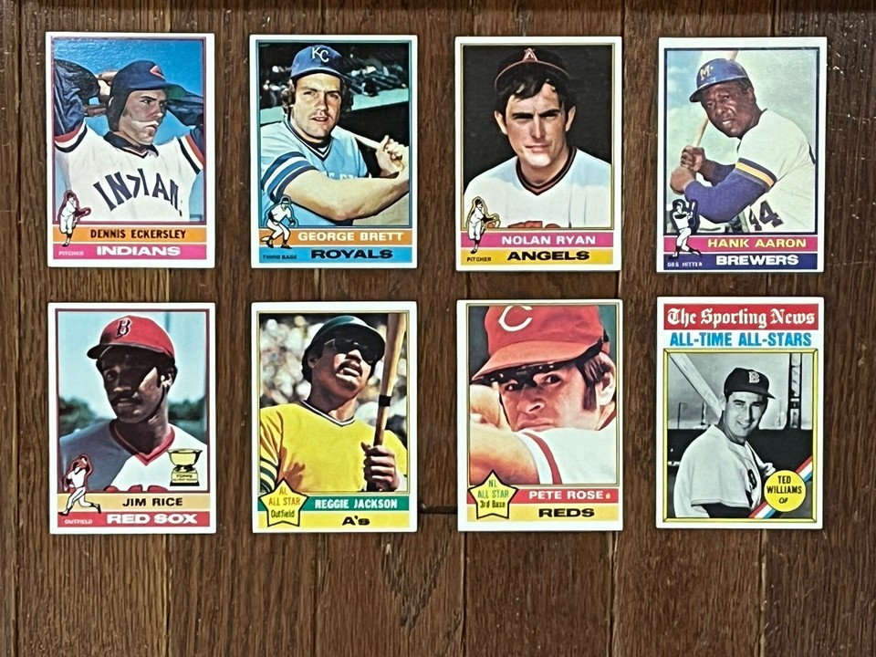 1976 Topps Baseball Complete Set 1-660 EX-MT Nice Set! Eckersley RC ...
