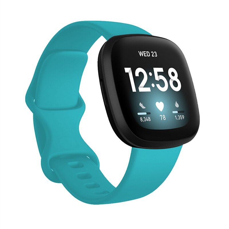 Multicolor Silicone Sport Watch Band Strap Bracelet For Fitbit Versa 3 ...