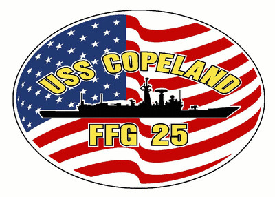 USS COPELAND FFG 25 Oval Decal / Sticker Military USN U S Navy S07 | eBay