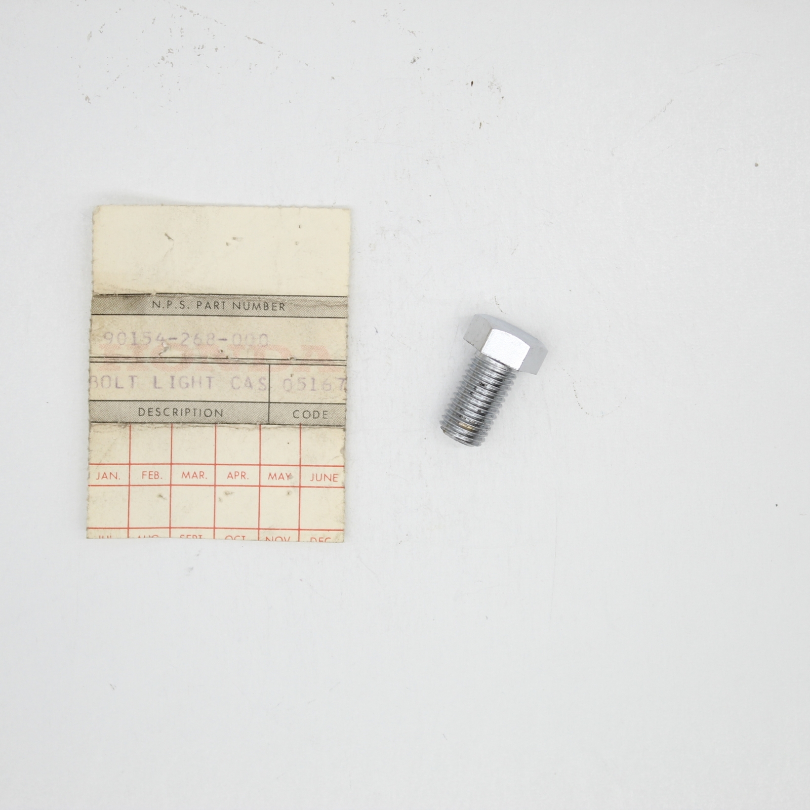 Honda Headlight Bolt Part Number 90154-268-000 | eBay