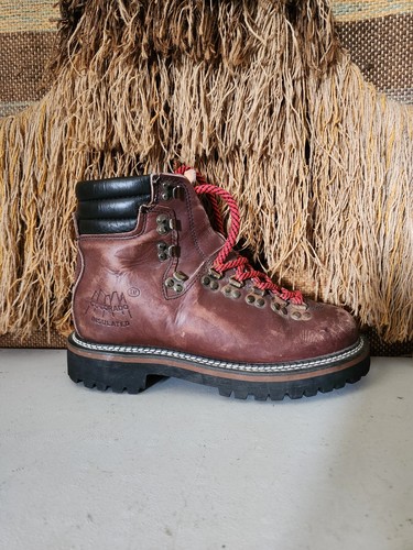 Colorado Kinney Hiking Ankle Booties Lace Up Brown Leather Boots Size 7 ...